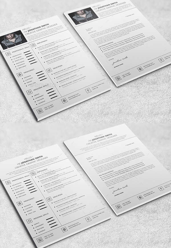 15+ One-Page Resume Templates