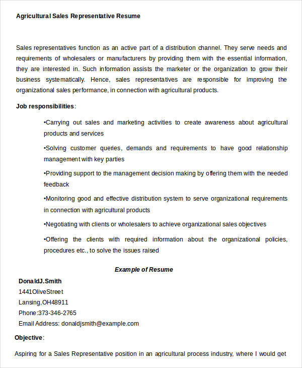 Sales Resume Template - 24+ Free Word, PDF Documents Download