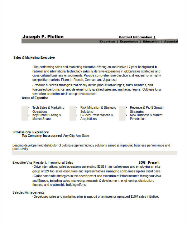 22+ Marketing Resume Templates in Word
