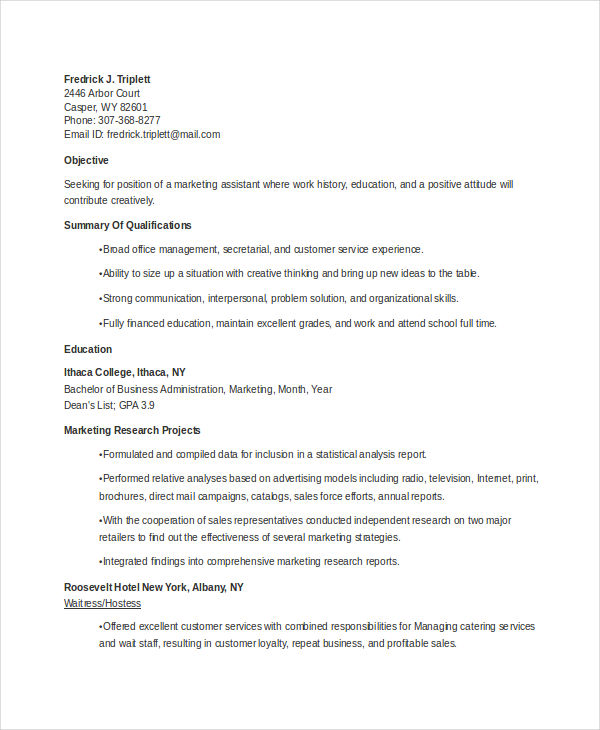 22+ Marketing Resume Templates in Word