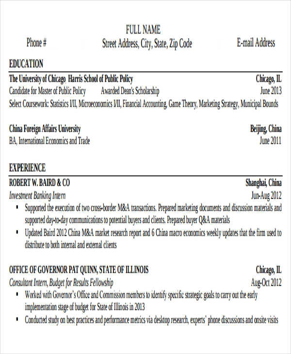 21 Banking Resume Templates PDF DOC Free Premium Templates