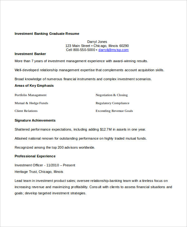 14+ Banking Resume Templates in Word