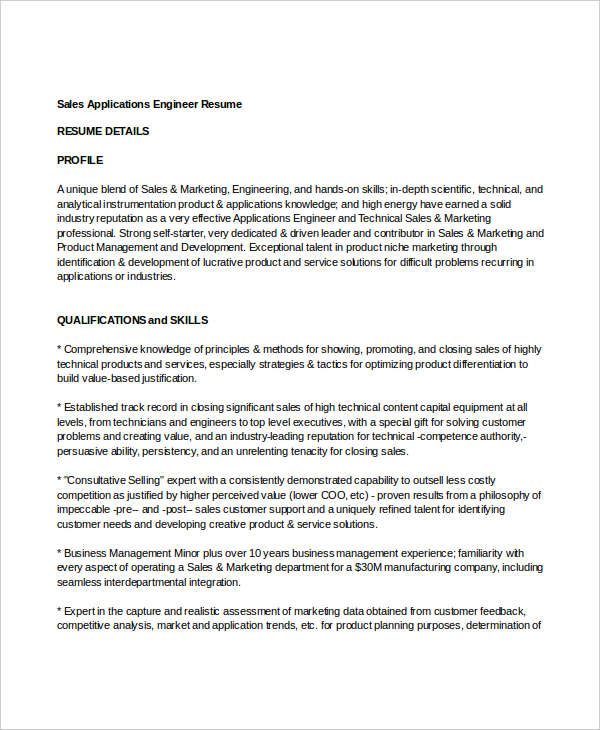 23+ Sales Resume Templates - PDF, DOC