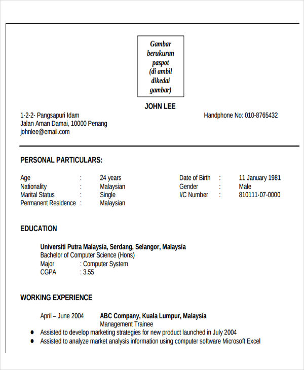 49+ Banking Resume Templates in Pdf