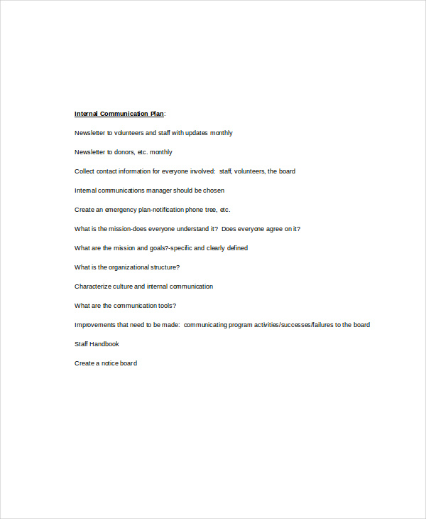 Free Communication Plan Template - 40+ Free Word, PDF Documents Download