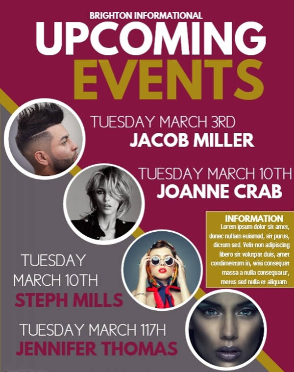 Event Poster Templates Free Coretan