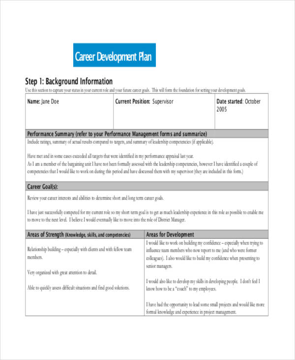 39+ Development Plan Samples - PDF, Word