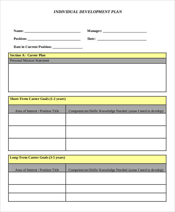 39+ Development Plan Samples - PDF, Word