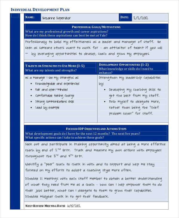 39+ Development Plan Samples - PDF, Word