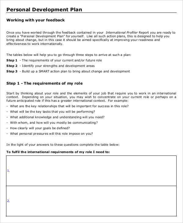 39+ Development Plan Samples - PDF, Word