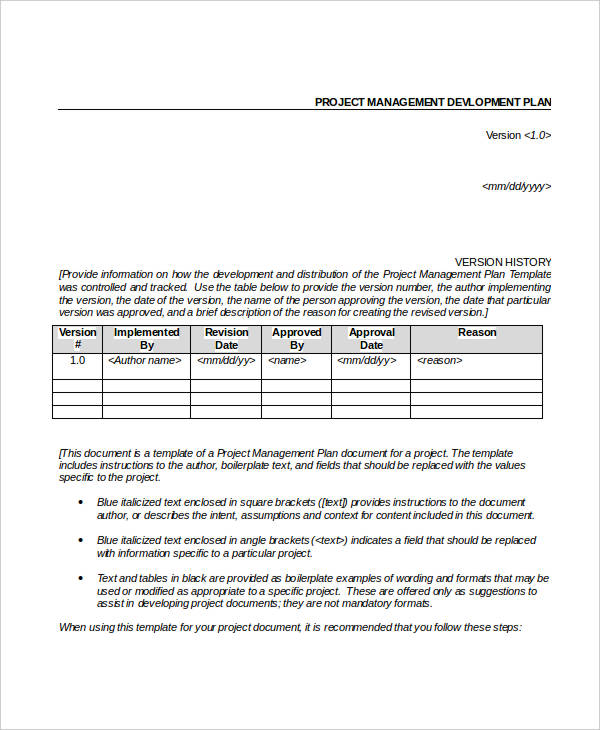 39+ Development Plan Samples - PDF, Word