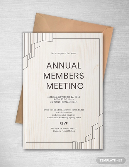 68+ Meeting Invitation Templates - PSD, Word, AI