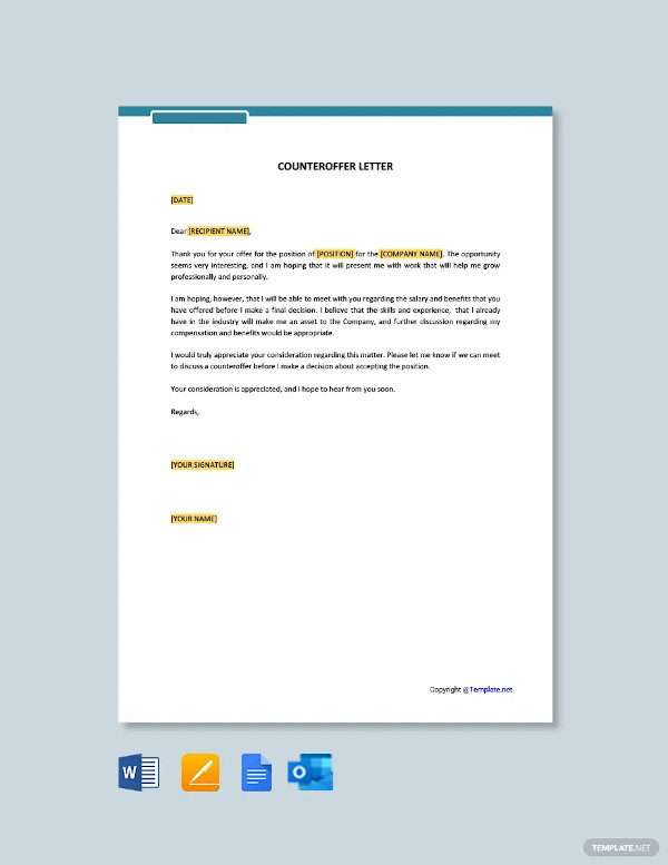 66+ Offer Letter Templates in PDF