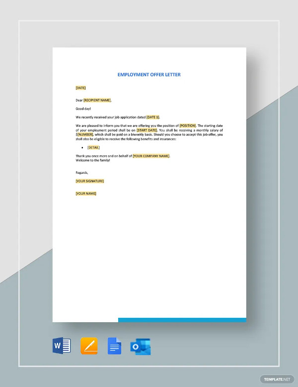66+ Offer Letter Templates in PDF
