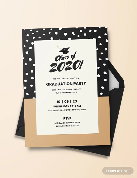 22 Graduation Invitation Templates Word PSD Vector EPS AI