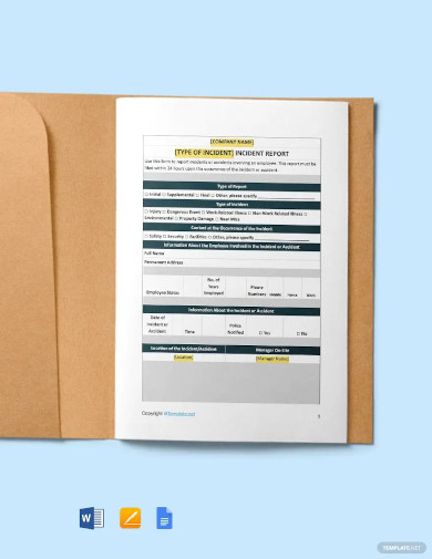 53+ Incident Report Templates - PDF, Word