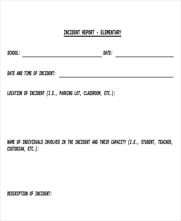 42+ Incident Report Templates - PDF, Word, Google Docs