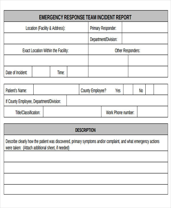 42+ Incident Report Templates - PDF, Word, Google Docs