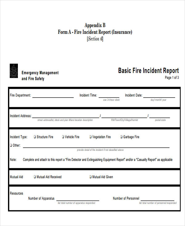 42+ Incident Report Templates - PDF, Word, Google Docs