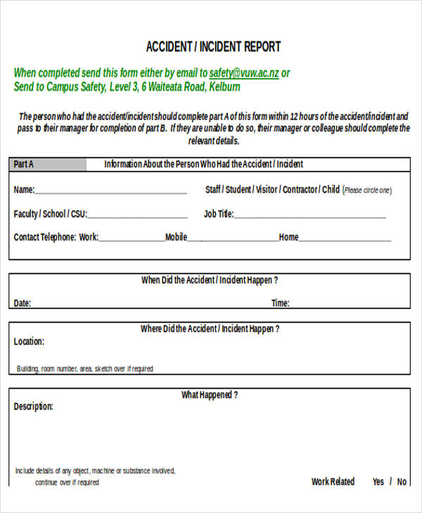 39+ Incident Report Templates in Word