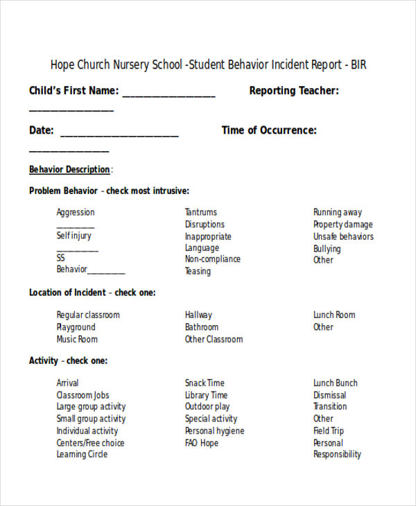 39+ Incident Report Templates in Word