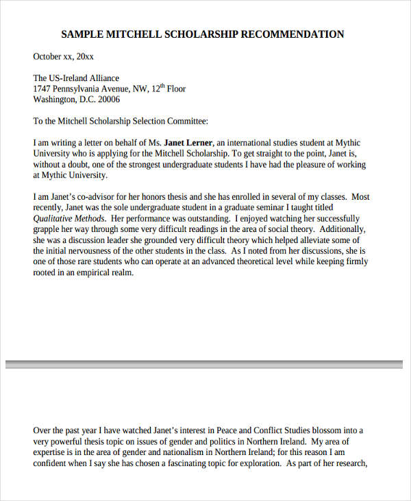 14+ High School Recommendation Letter Template - 14+ Free Word, PDF ...