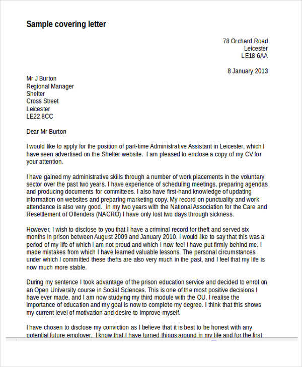 English Administrative Letter