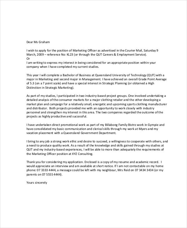 10+ Retail Job Application Letters - Free Word, PDF Format Download