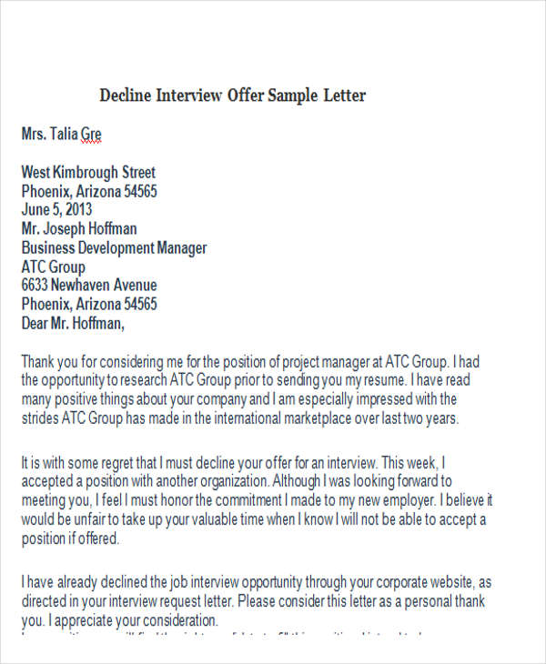 42+ Sample Offer Letter Templates