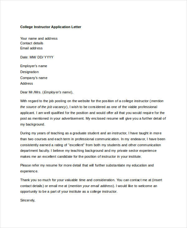 Admission Letter For College With Work Experience College Admission Letter Samples 