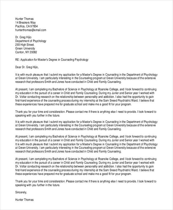 College Application Letter Templates 13 Free Word PDF Format Download College Application Letter Templates 13 Free Word PDF Format Download