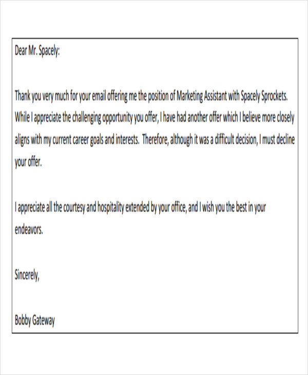 12+ Sample Job Applicant Rejection Letters in Google Docs | Word ...