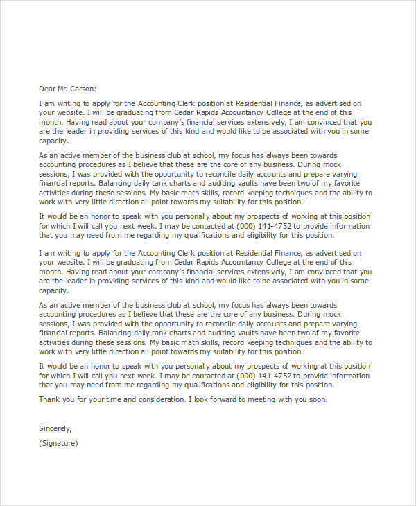 41+ Job Application Letter Examples - PDF, DOC