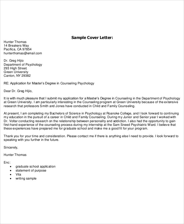 24+ Sample College Application Letters - PDF, DOC