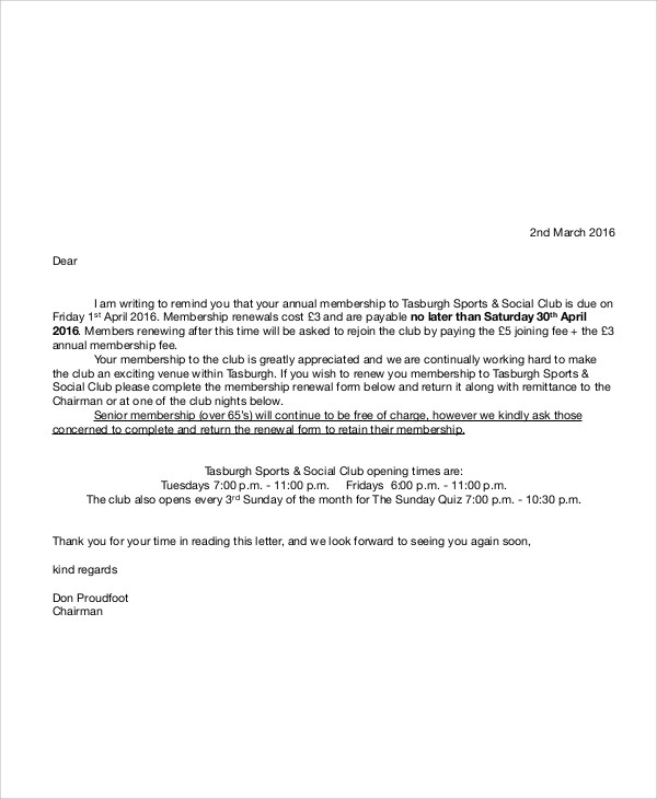 15+ Sample Membership Application Letters - PDF, Word