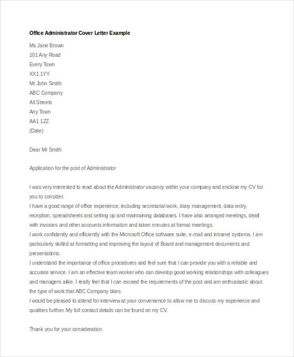 24+ Sample Work Application Letters