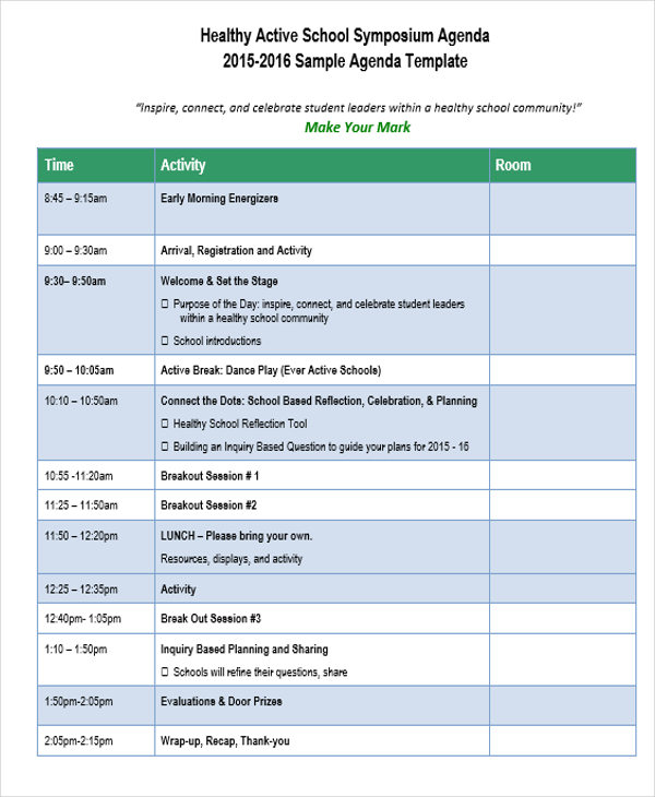 34 Agenda Templates In Word