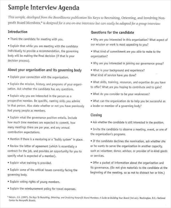 34+ Agenda Templates in Word