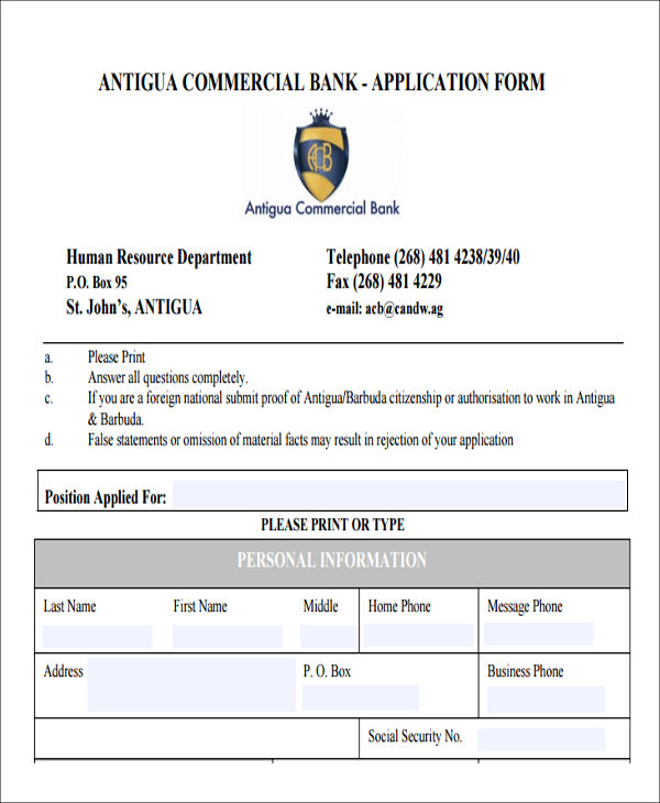 49+ Job Application Form Templates