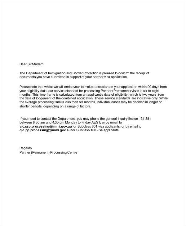 Sample Application Acknowledgement Letters - 8+ Free Sample, Example ...