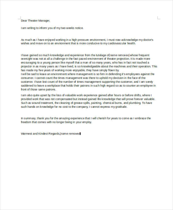 Rude Resignation Letters 8 Free Sample Example Format Download