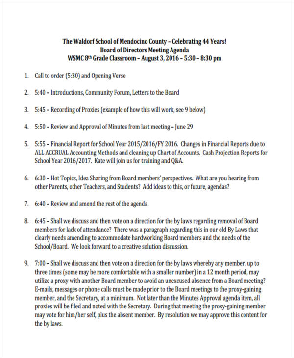 16+ Classroom Agenda Examples - Free Sample, Example Format Download