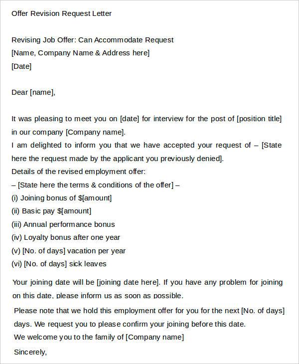 34+ Offer Letter Examples - Free Word, PDF Documents Download