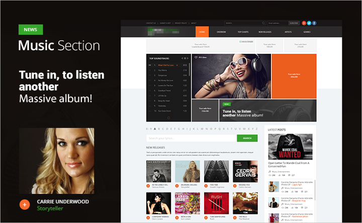 19+ Dark Theme Web Designs