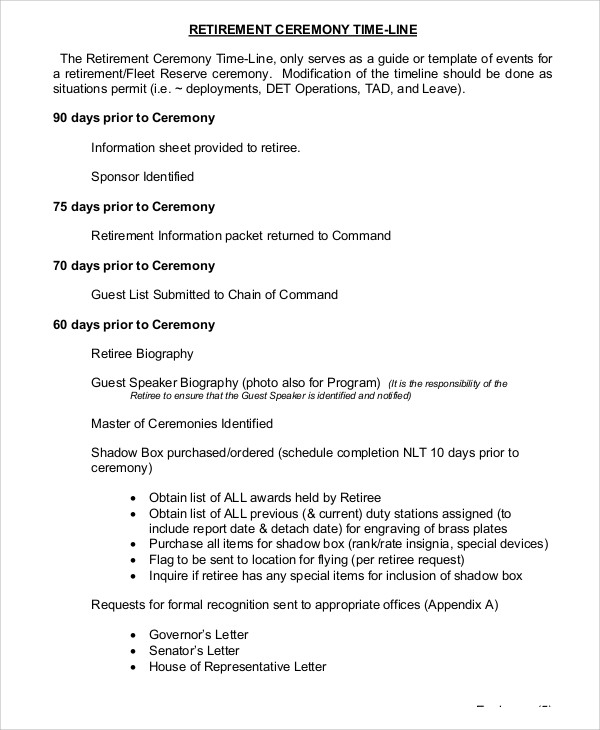 Ceremony Agenda Templates - 9+ Free Word, PDF Format Download