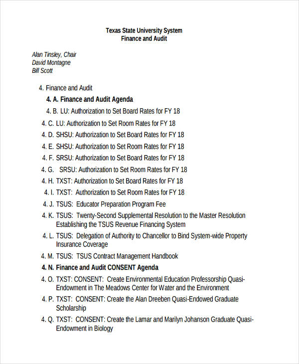 Audit Agenda Templates - 9+ Free Word, PDF Format Downlaod