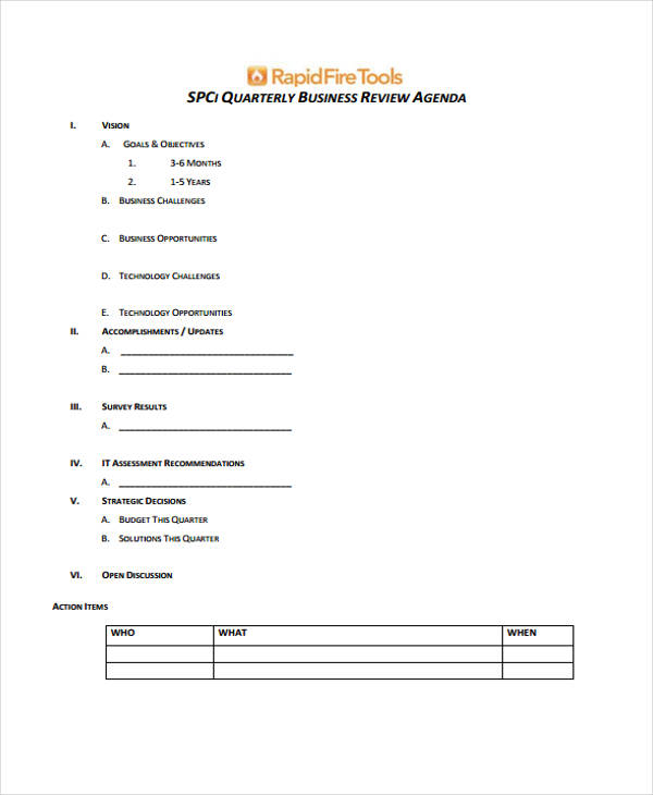 Review Agenda Templates - 10+ Free Word, PDF, Doc Format Download