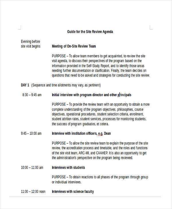 Review Agenda Templates - 10+ Free Word, PDF, Doc Format Download