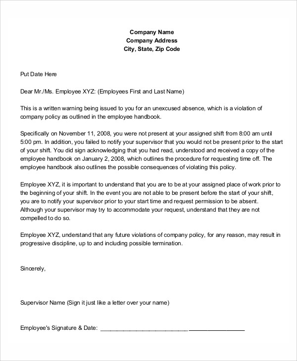 17+ Sample Safety Warning Letter Templates - PDF, DOC, Apple Pages