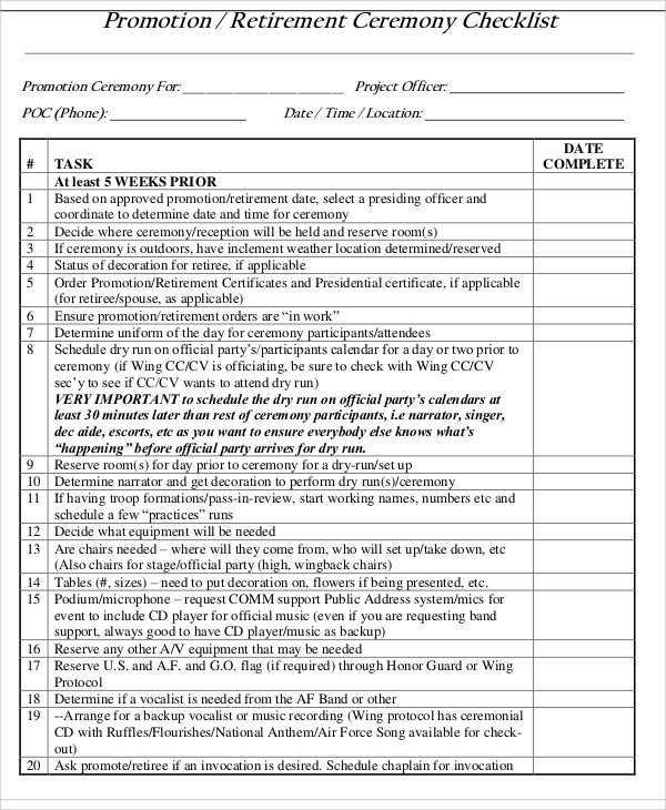 8+ Sample Ceremony Agenda - Free Sample, Example Format Download